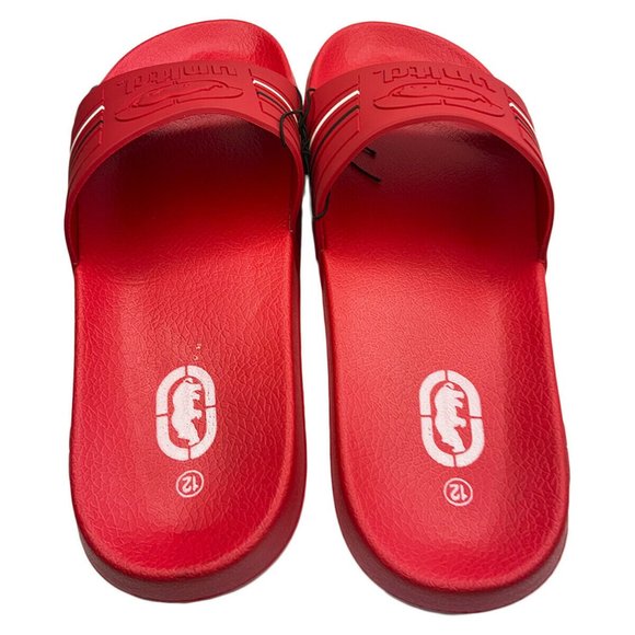 Ecko Unlimited | Shoes | Nwt Ecko Unltd Authentic Mens 3d Logo Red Slip ...